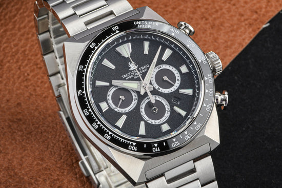 Tactical Frog Solar Chronograph Watch 43mm | Sapphire & Ceramic Bezel ...